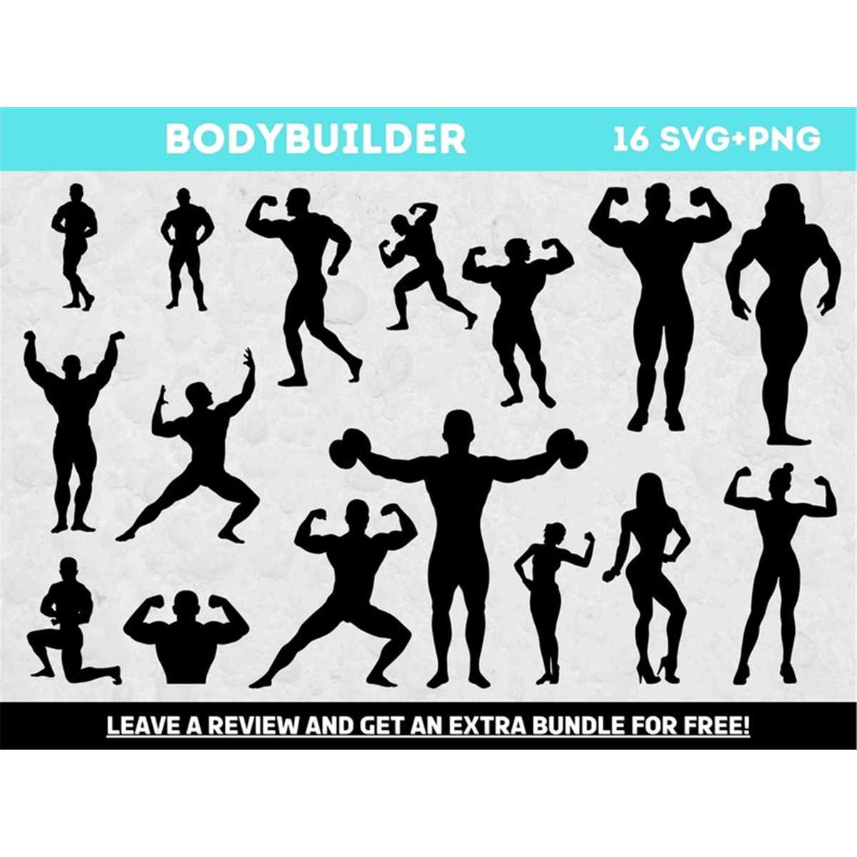 Bodybuilder Svg, Bodybuilder Clipart, Bodybuilder Cut Files, | Inspire ...