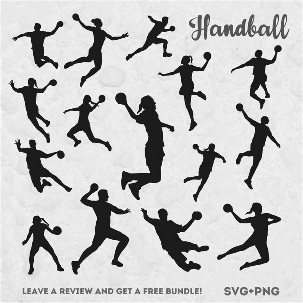 Handball Svg, SVG Files for Cricut, Handball Silhouettes, Ha | Inspire ...