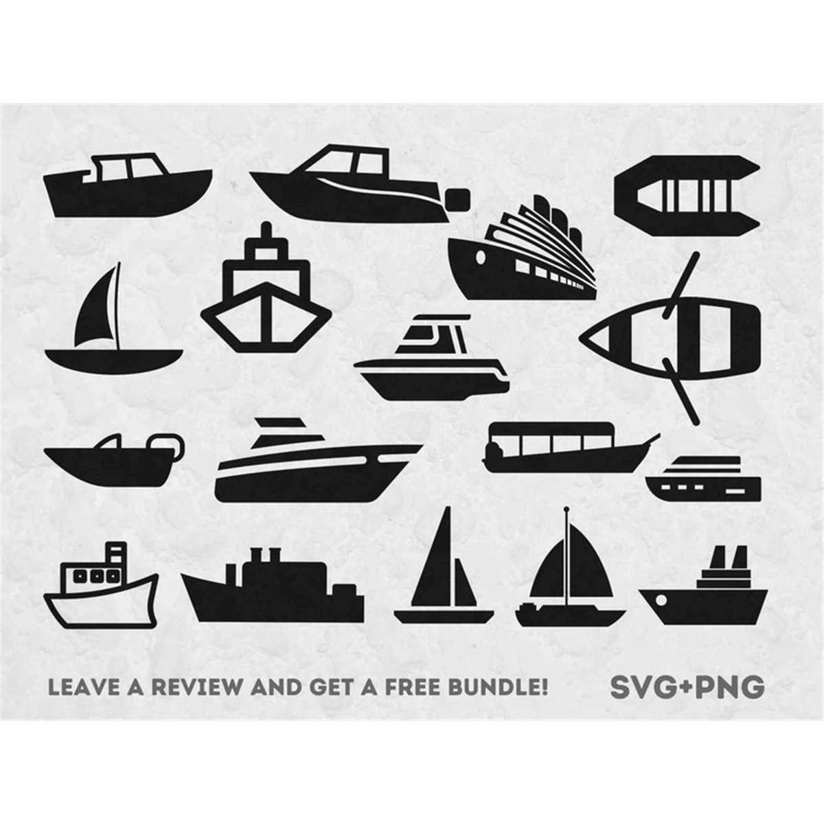 Boat SVG Bundle, Boat Clipart, Svg files for Cricut, Sea Lif | Inspire ...