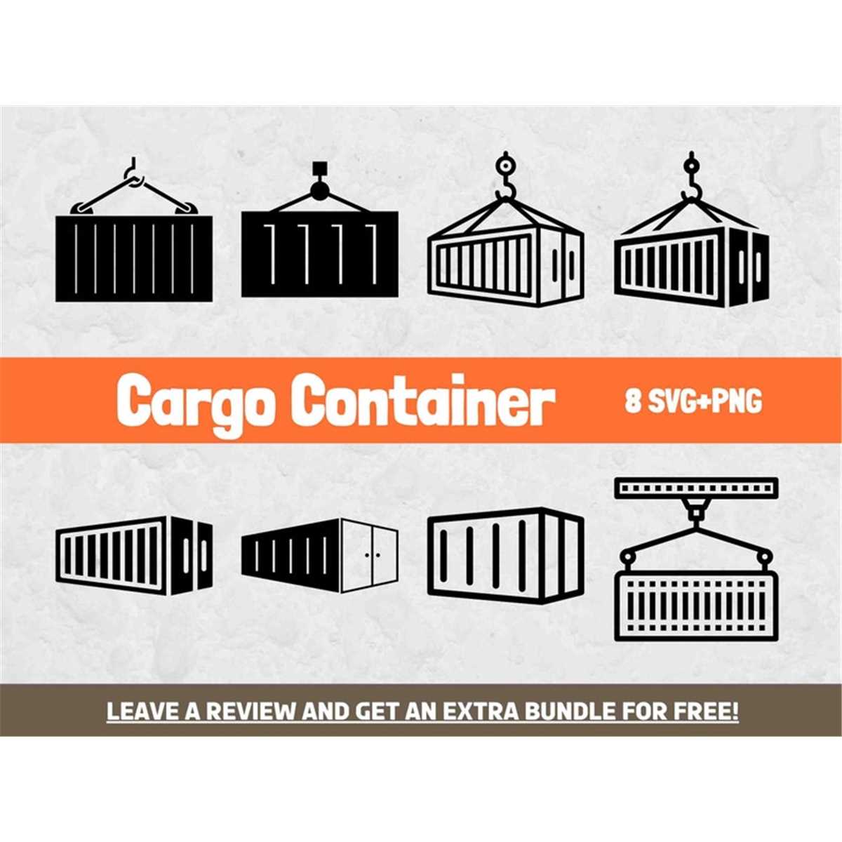 Cargo Container SVG, Work SVG, Cargo svg, SVG Files for Cric - Inspire ...