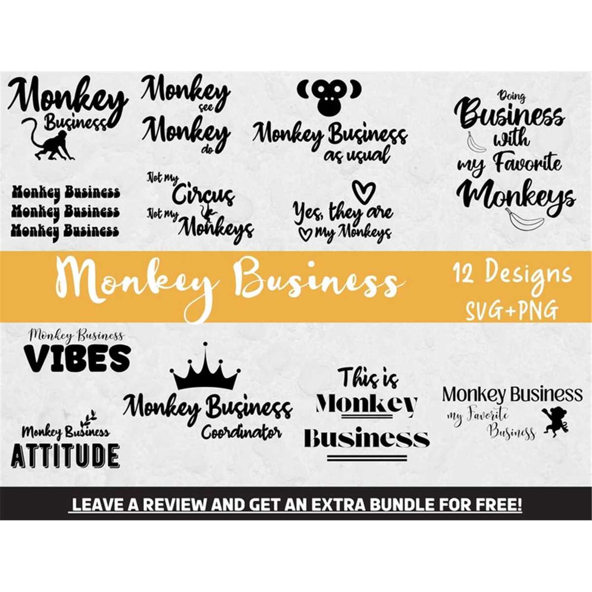 Monkey Business SVG, SVG Files For Cricut, Business Quotes, | Inspire ...