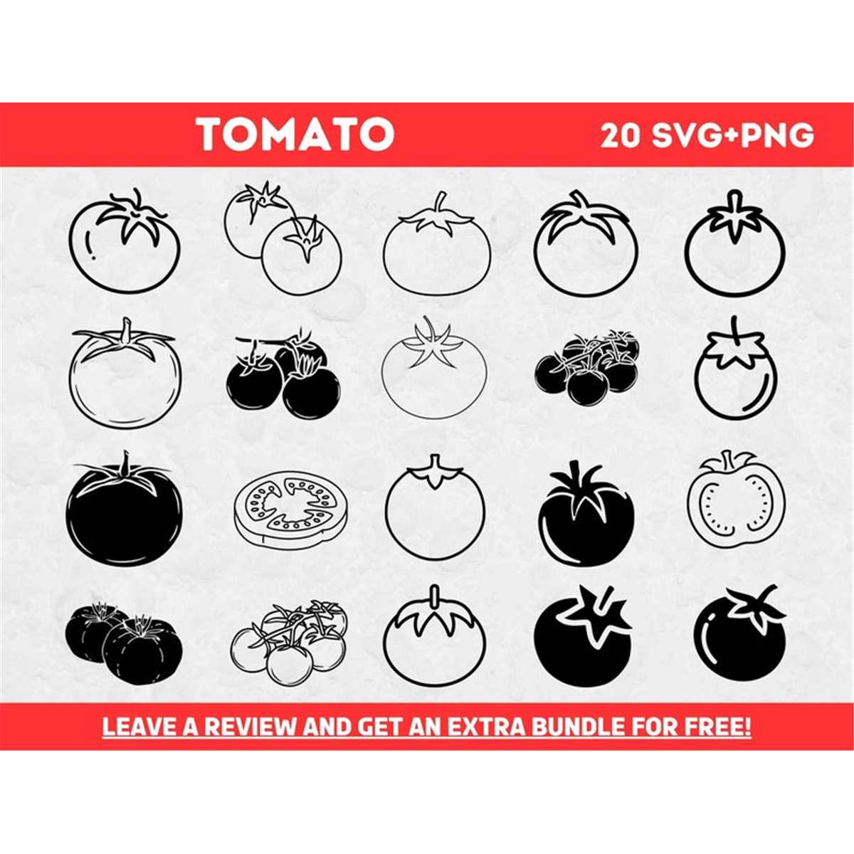 Tomato SVG Bundle, SVG Files for Cricut, Tomato clipart, Tom | Inspire ...