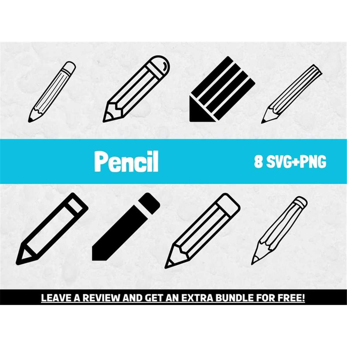 Pencil Svg bundle, SVG Files for Cricut, Pencil png, Draw Sv | Inspire ...
