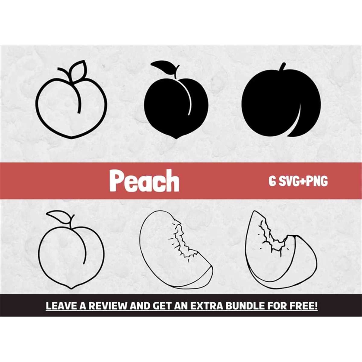 Peach SVG, SVG Files for Cricut, Peach clipart, Peach Cut Fi | Inspire ...