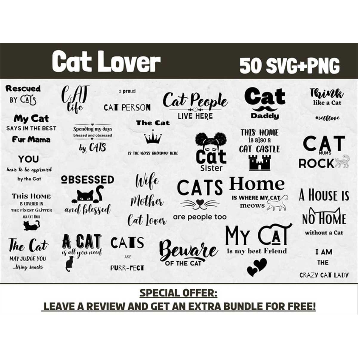 Cats SVG, Cat Lover Quotes, Cat SVG, Svg Files for Cricut, I | Inspire ...