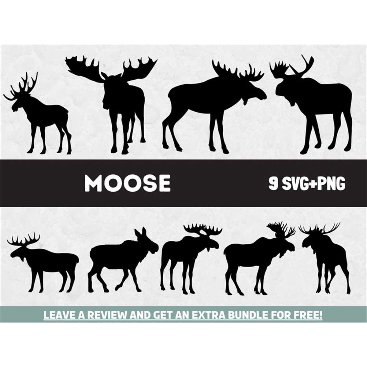 Moose Silhouette Vector Free