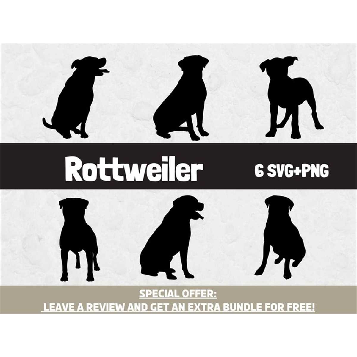 Rottweiler Svg Bundle, Svg files for Cricut, Commercial Use | Inspire ...