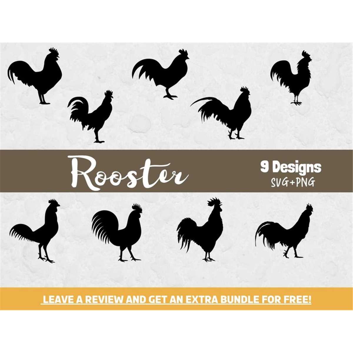 Rooster SVG, Svg files for Cricut, Farm Svg, Farm animal Svg - Inspire ...