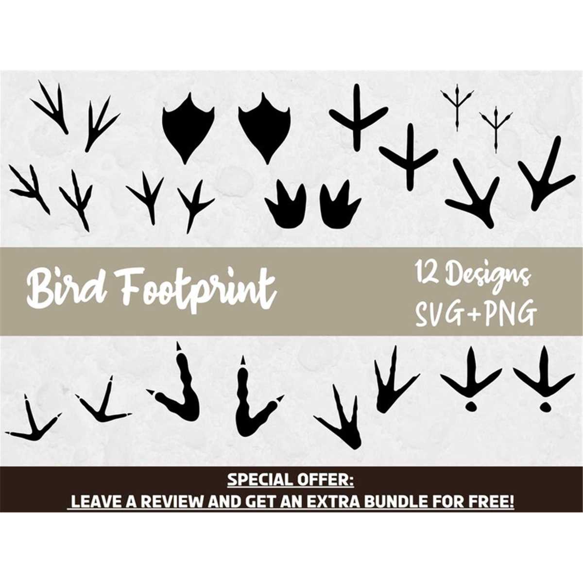 Bird Footprint Clipart