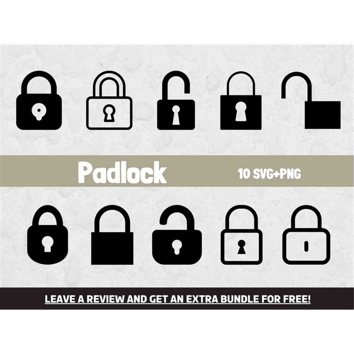 Padlock SVG Bundle, Lock Svg, Building Clipart, House SVG, S - Inspire ...