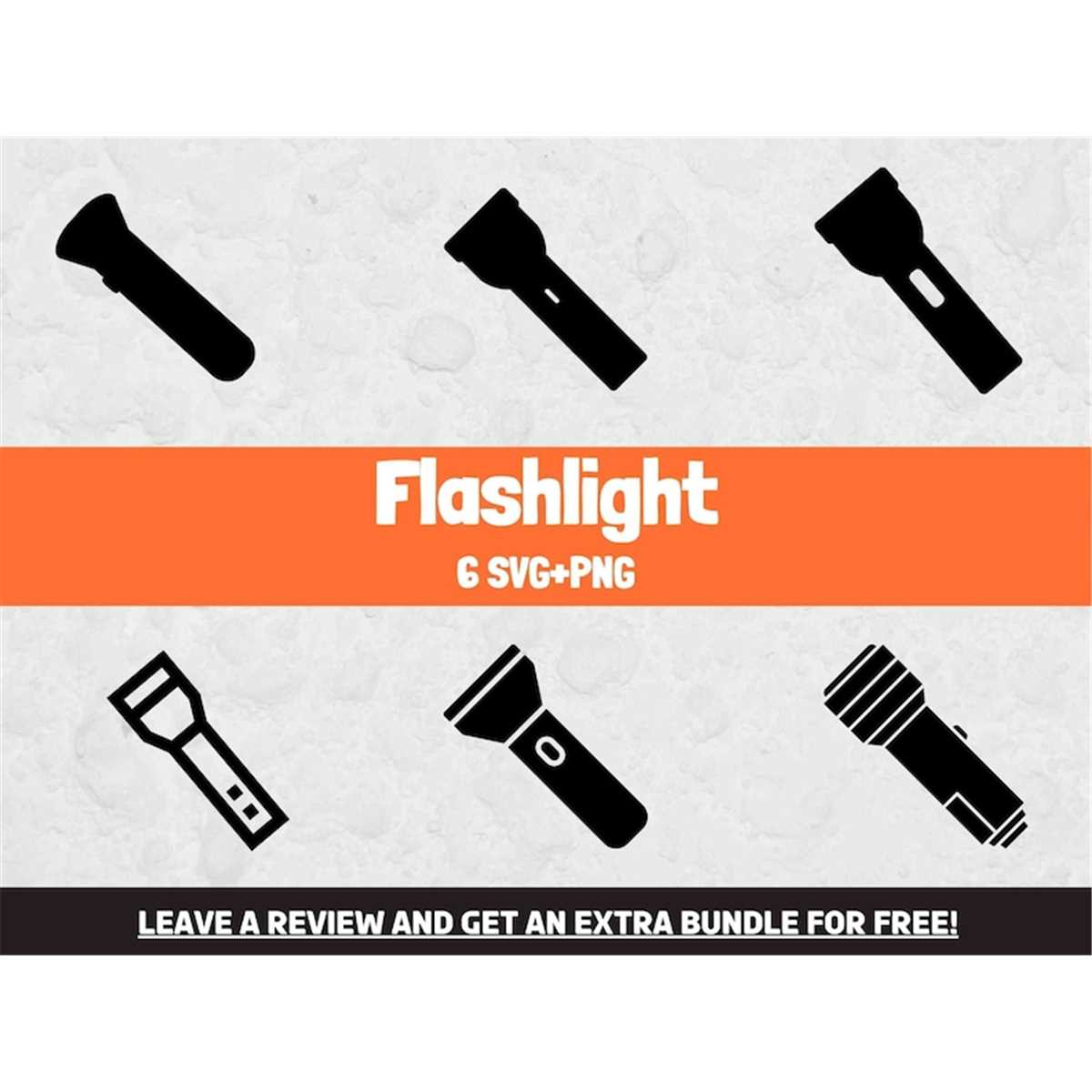 Flashlight SVG, SVG Files for Cricut, Flashlight clipart, Fl - Inspire ...