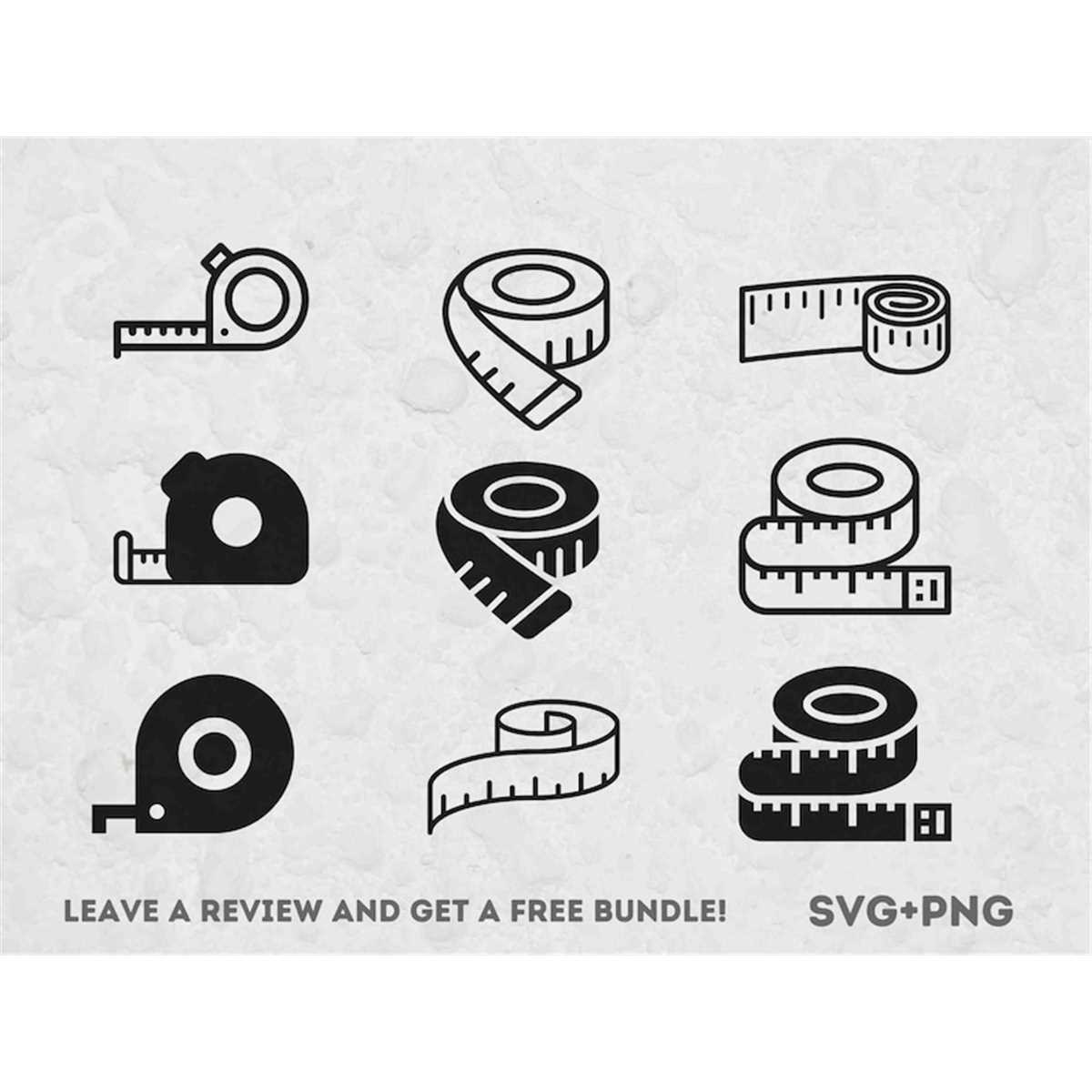 Measuring Tape Svg Bundle, Measure Svg, SVG Files for Cricut | Inspire ...