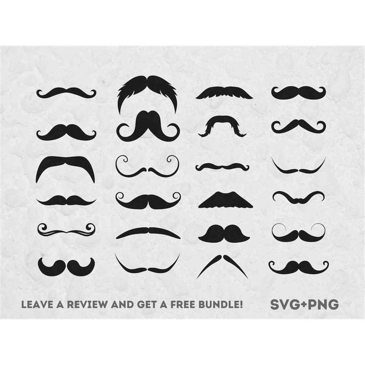 Mustache Svg, Mustache Cut Files, Files for Cricut, Mustache | Inspire ...