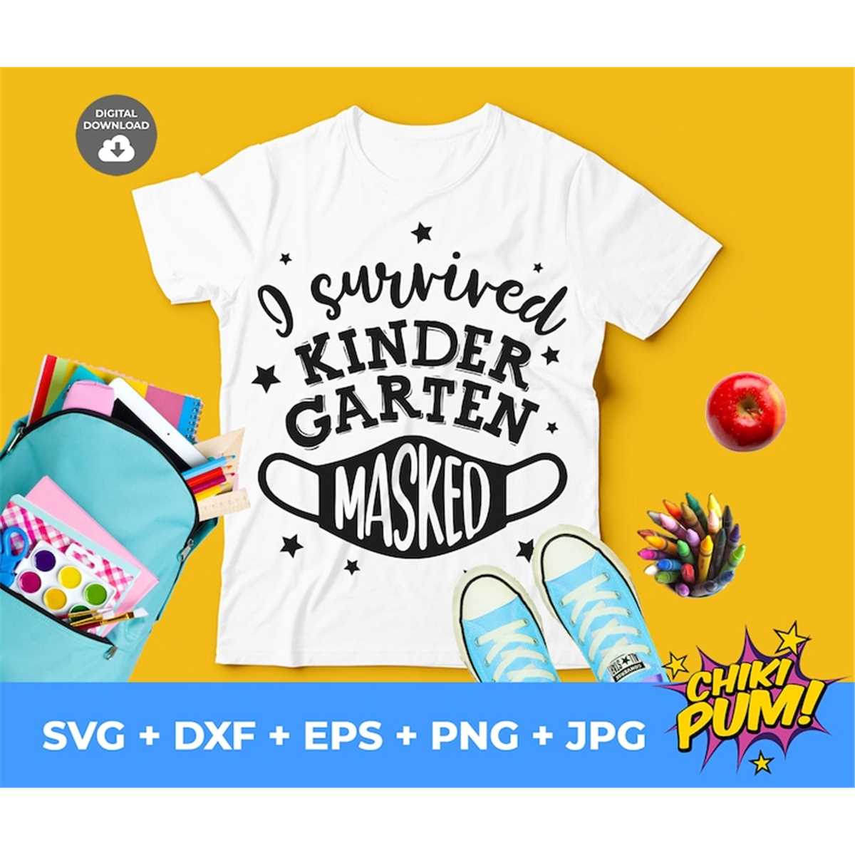 I Survived Kindergarten Masked svg, I survived masked, Kinde | Inspire ...