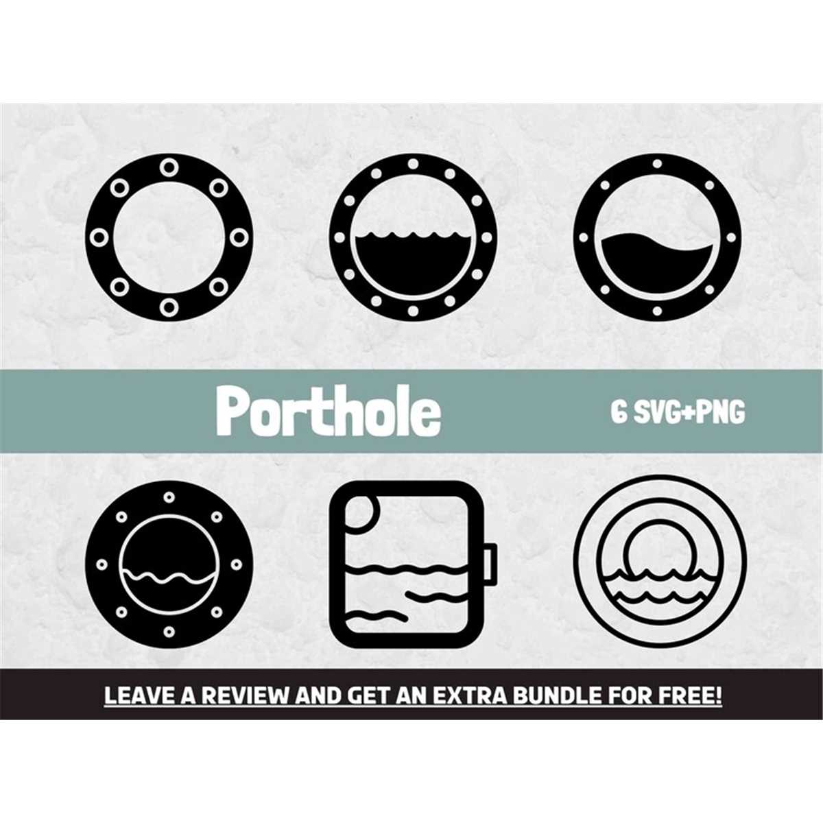 Porthole SVG Bundle, Boat Clipart, Summer SVG, Svg files for | Inspire ...