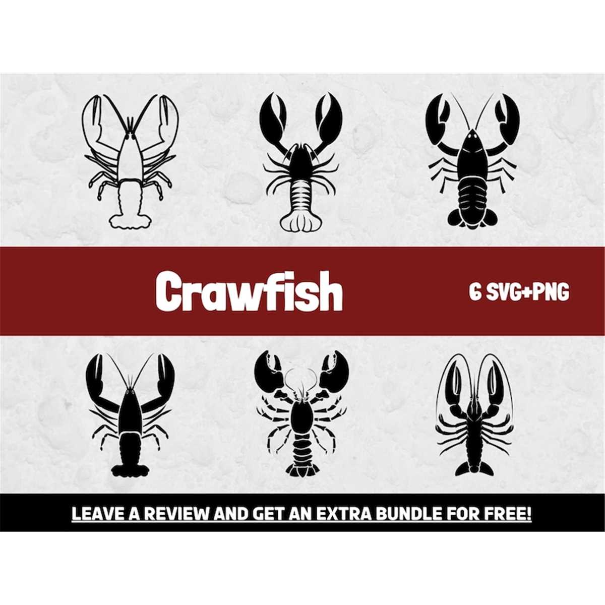 Crawfish Svg Bundle, SVG Files for Cricut, Nautical Svg, Sea | Inspire ...