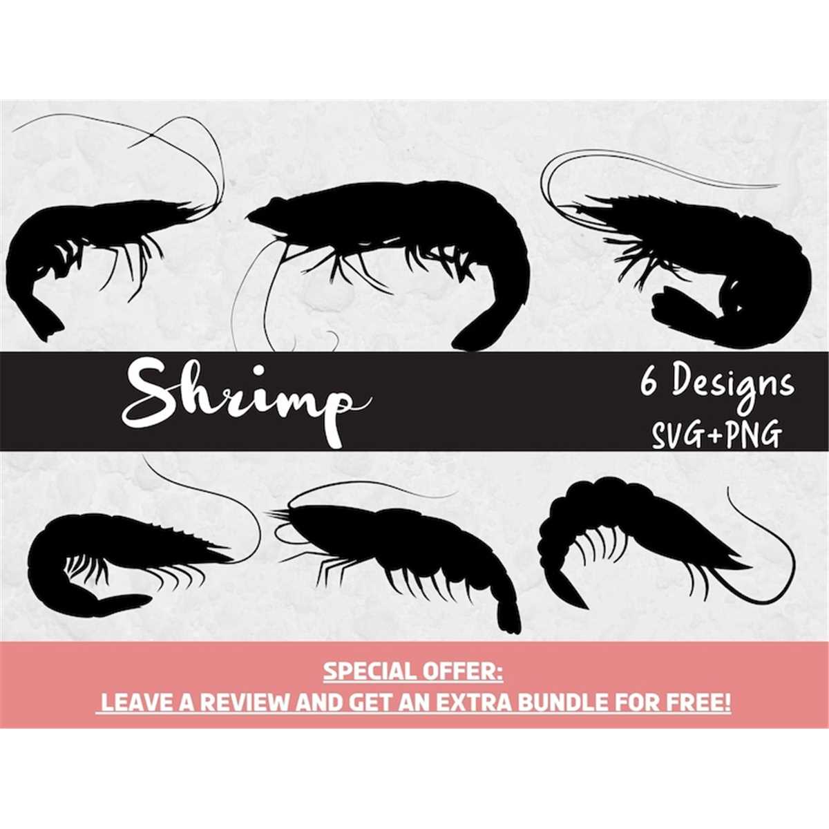 Shrimp Svg Bundle, Svg Files for Cricut, Prawn Svg, Seafood - Inspire ...