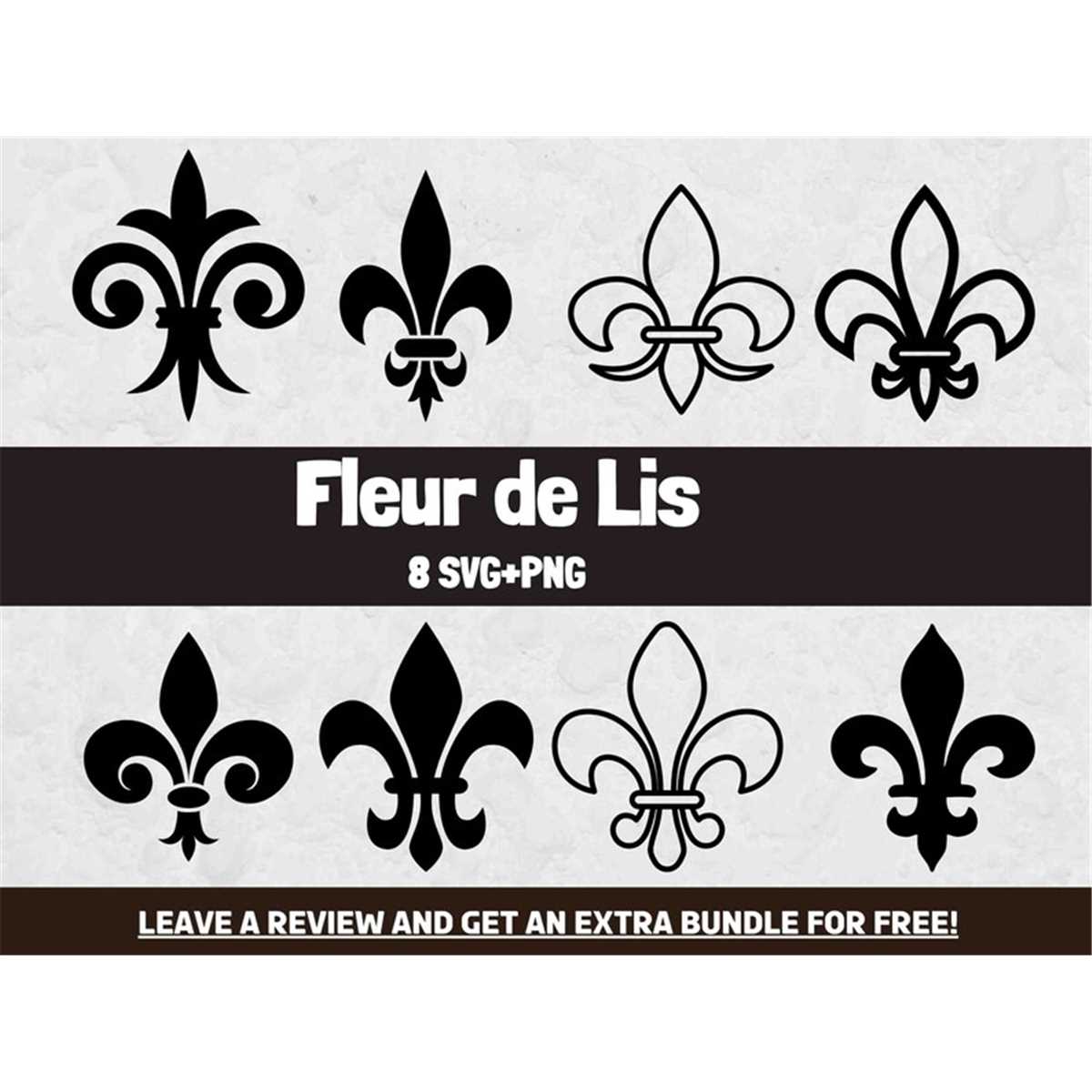 Fleur de Lis SVG, SVG Files for Cricut, Fleur de Lis Bundle, | Inspire Uplift