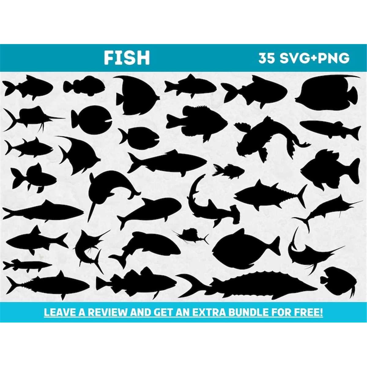 Fish Svg, Nautical Svg, Fish Clipart, Svg Files for Cricut, | Inspire ...