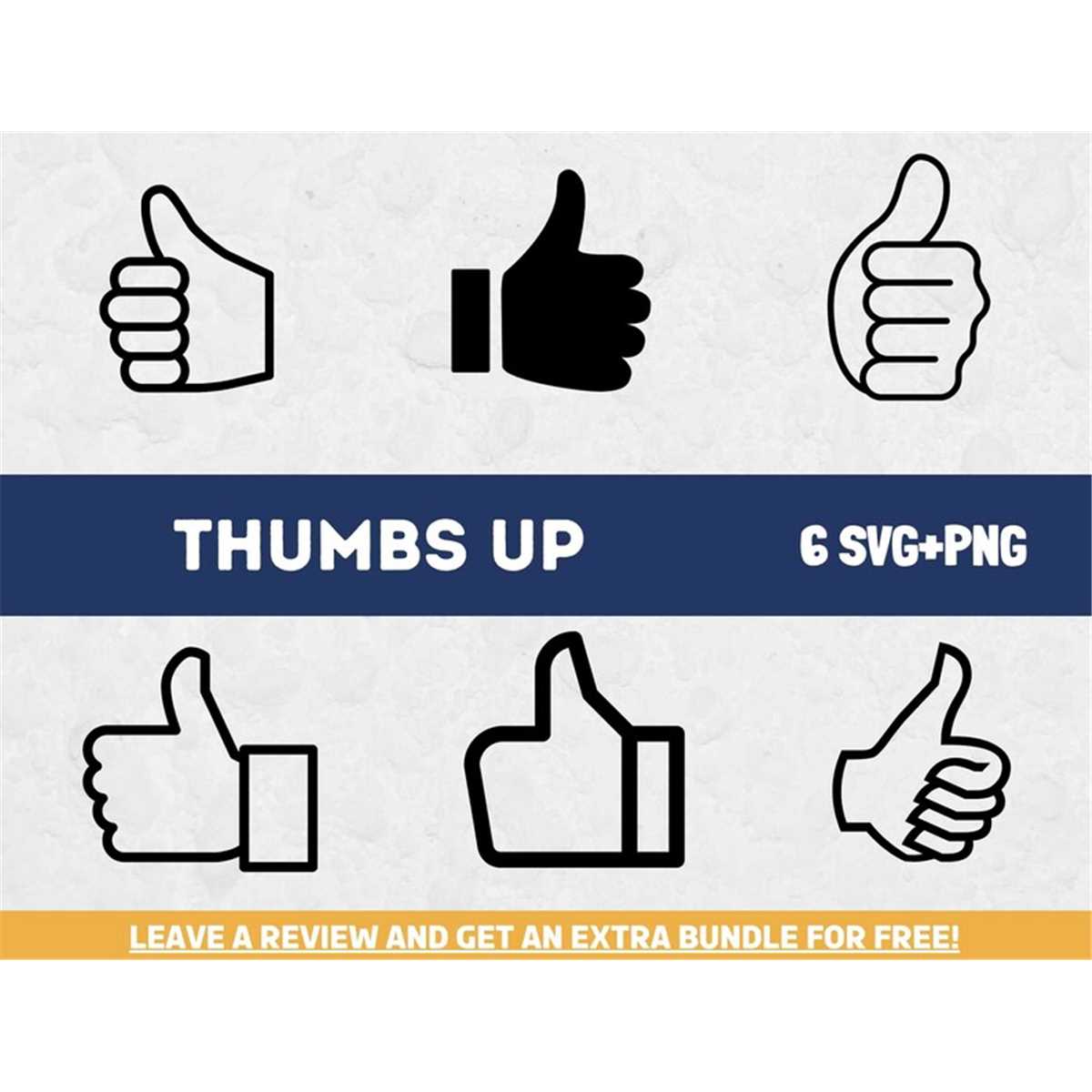 Thumbs Up SVG Bundle, SVG Files for Cricut, Thumb clipart, H | Inspire ...