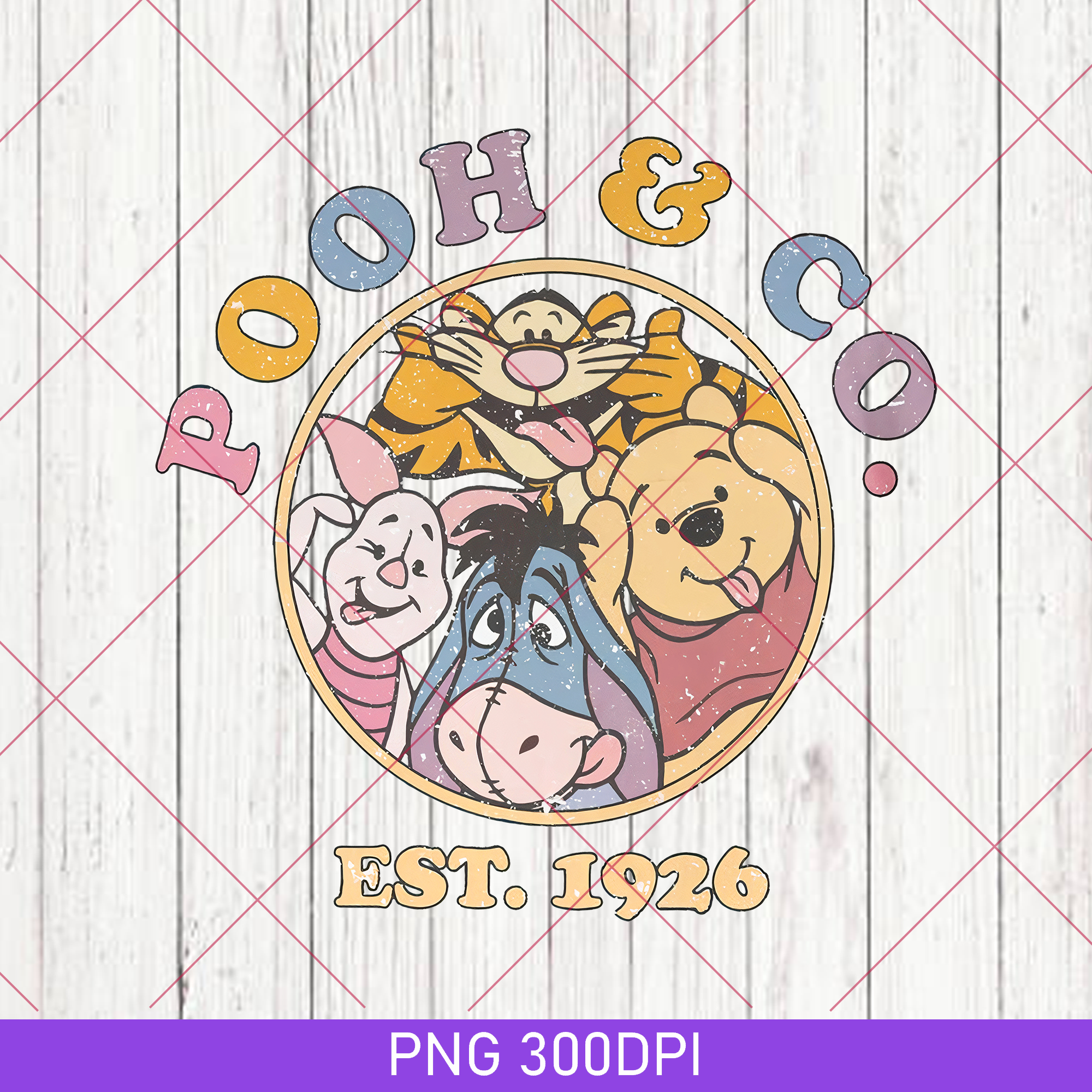 Vintage Pooh & Co 1926 PNG, Winnie The Pooh PNG, Vintage Poo | Inspire ...