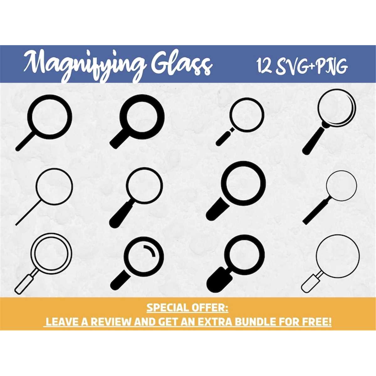 Magnifying Glass SVG Bundle, Svg files for Cricut, True Crim | Inspire ...