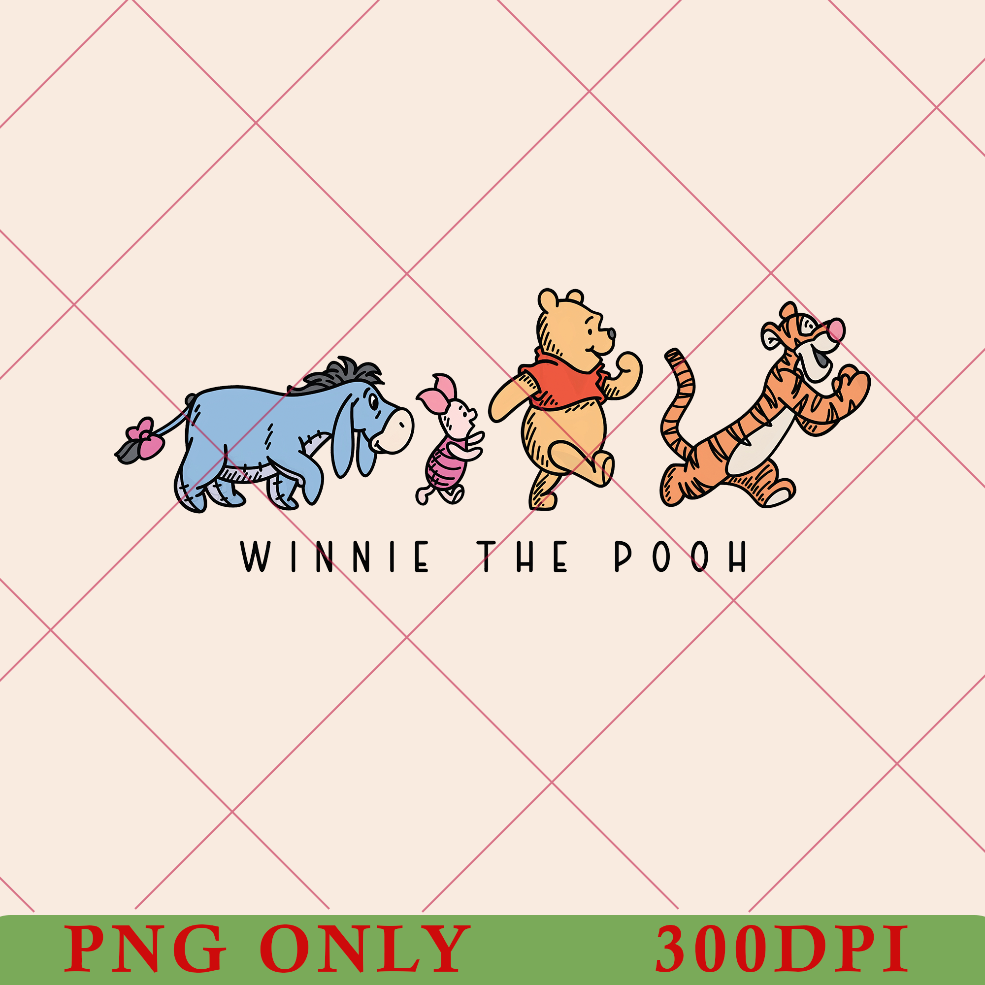 Vintage Winnie The Pooh PNG, Disney Family PNG, Disney Vacat - Inspire ...