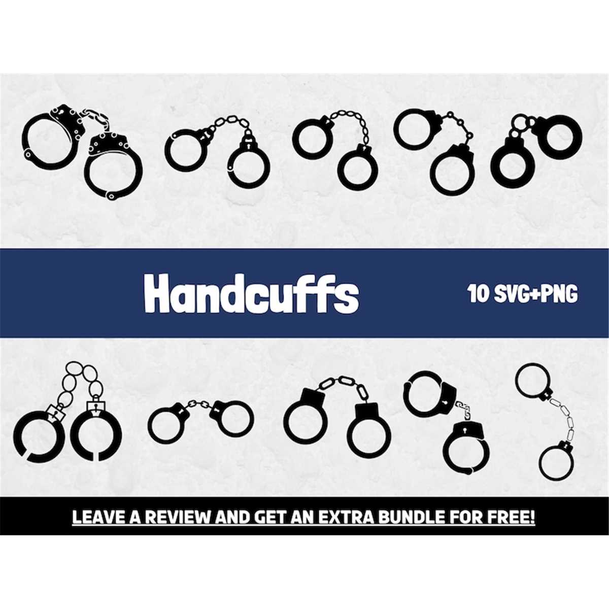 Handcuffs SVG Bundle, Police Clipart, Police SVG, Svg files | Inspire ...