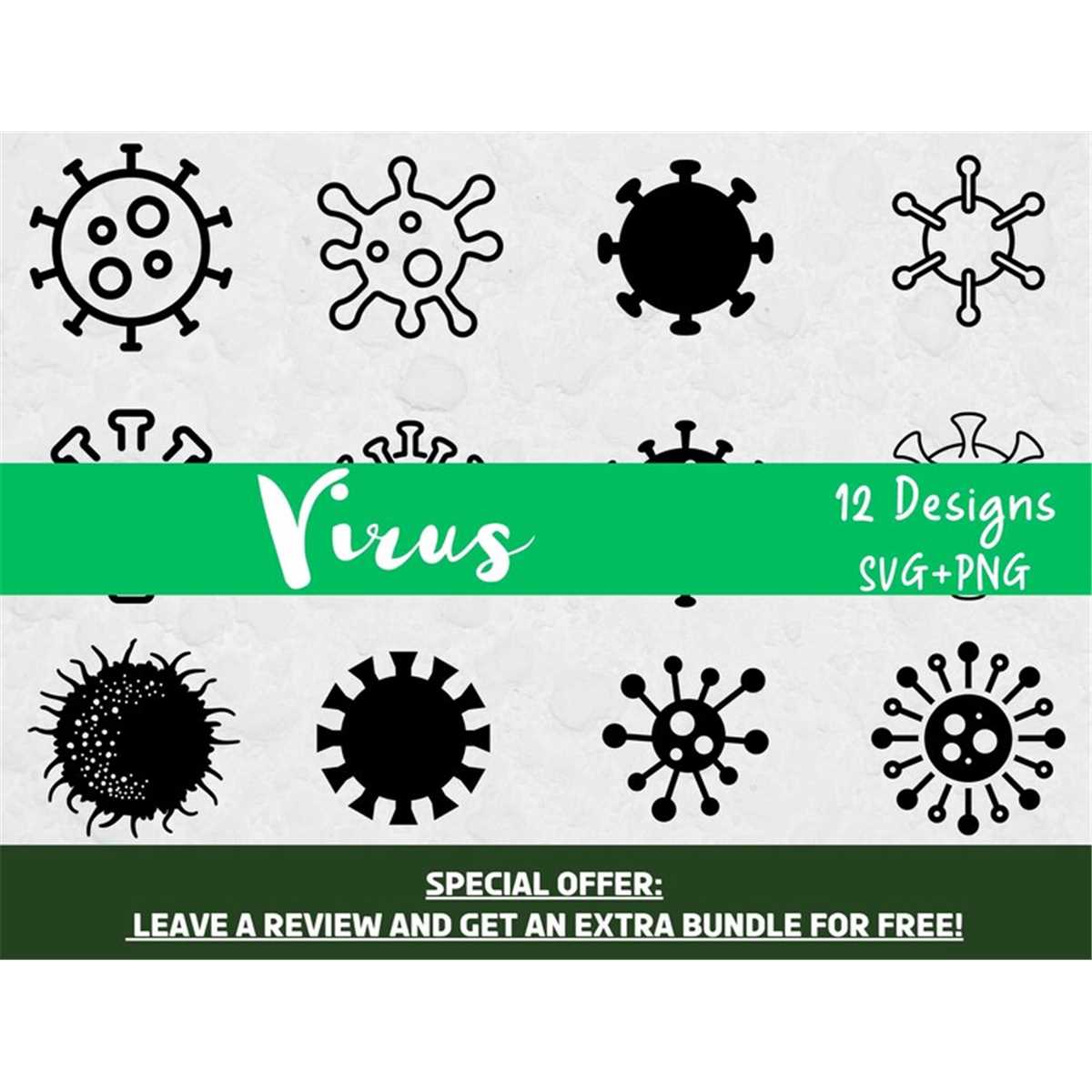 Virus SVG, SVG Files for Cricut, Virus Clipart, Hospital SVG | Inspire ...