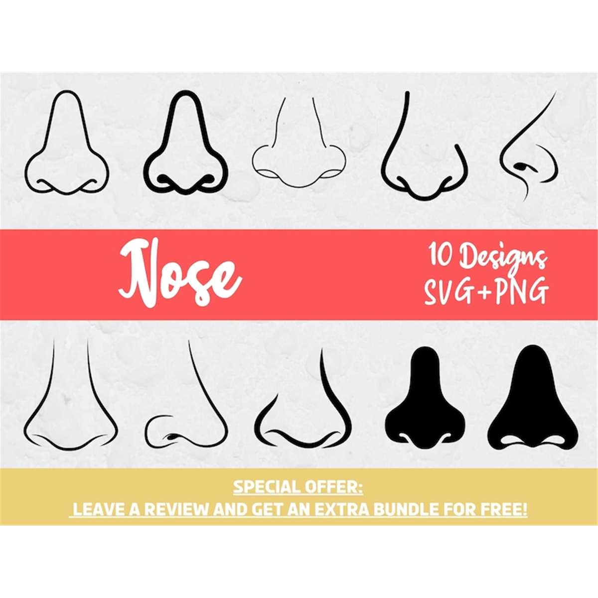 Human Nose Svg Bundle, Anatomy SVG, Svg Files for Cricut, Fa | Inspire ...