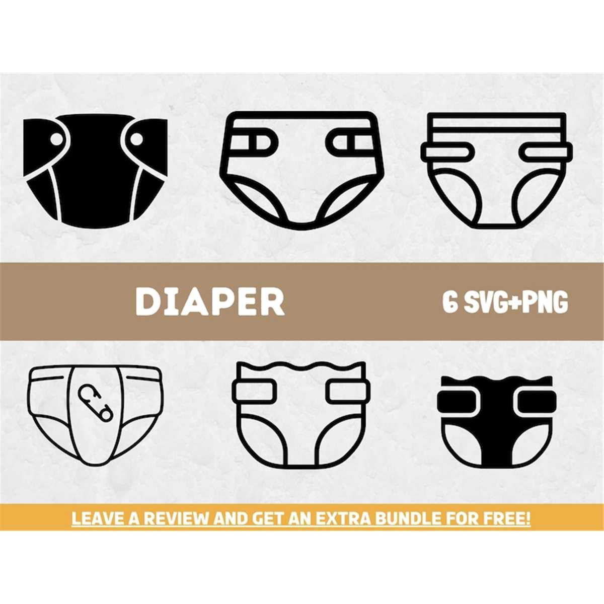 Diaper Svg, Kids Clipart, Svg files for Cricut, Baby svg, Ba | Inspire Uplift