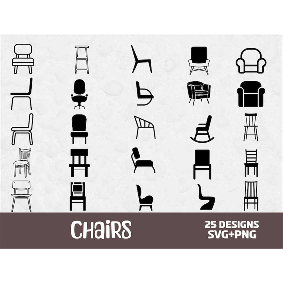 Chair Svg Bundle, Living Room Svg, SVG Files for Cricut, Off | Inspire ...