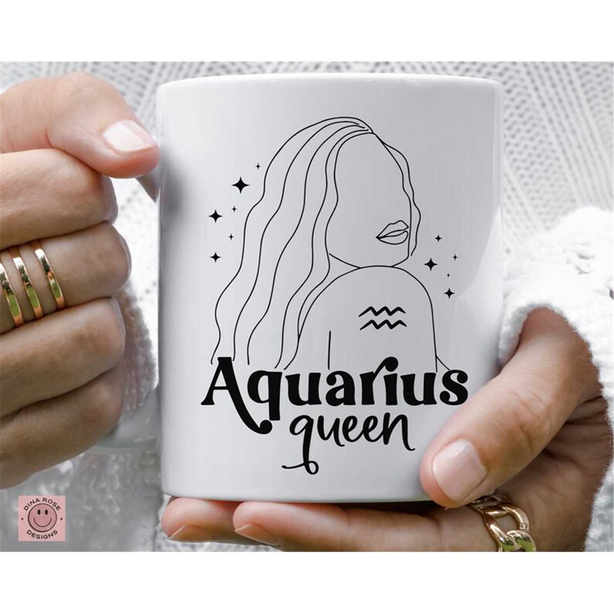 Aquarius Queen Svg, Aquarius Svg, Aquarius Line Art Svg, Zod | Inspire ...