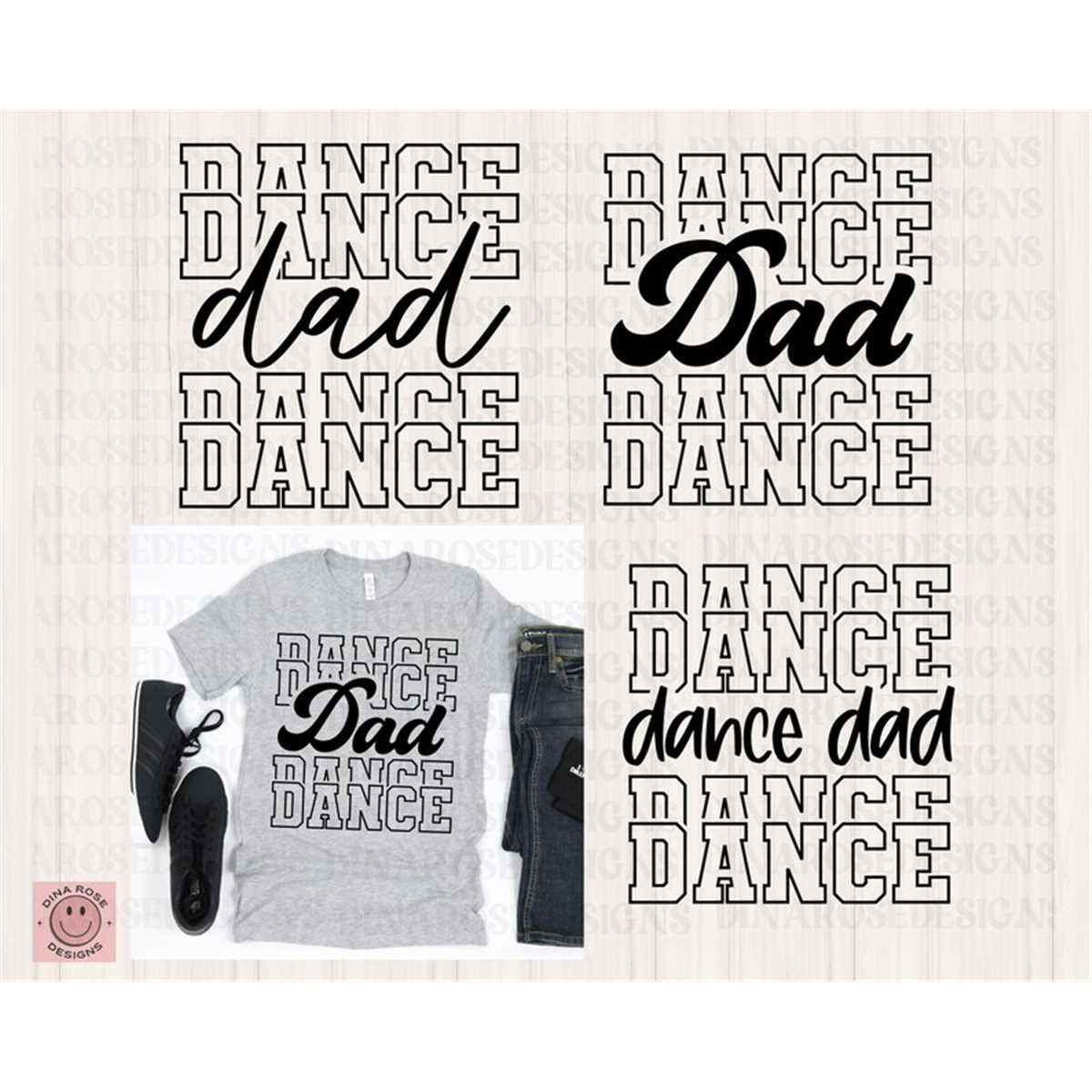 Dance Dad Svg Bundle, Dance Father Svg, Dance Parent Svg, Da | Inspire ...