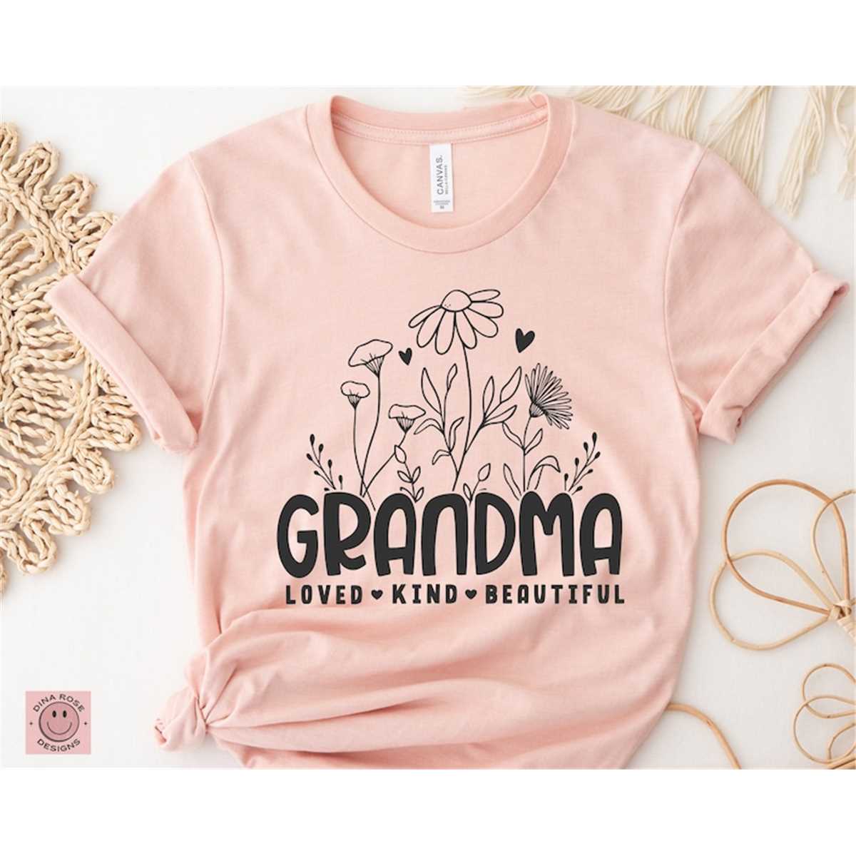 Grandma Svg, Grandma Floral Svg, Loved Grandma Svg, Grandmot | Inspire ...
