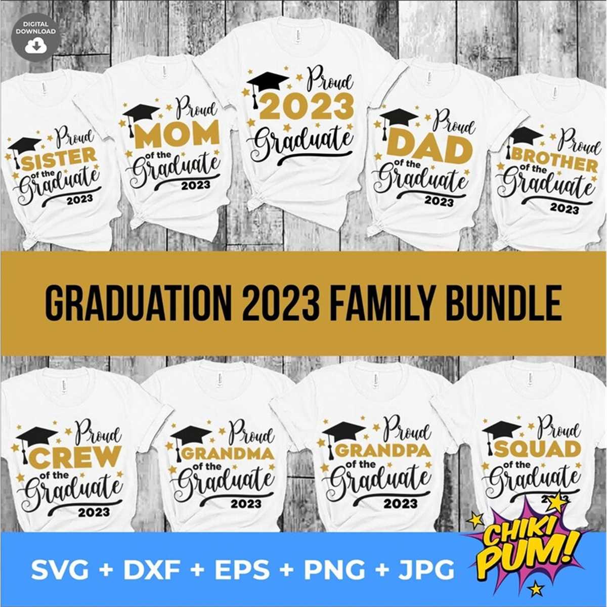 GRADUATION 2023 Bundle SVG PNG, Proud Family Graduate Svg Cr | Inspire ...