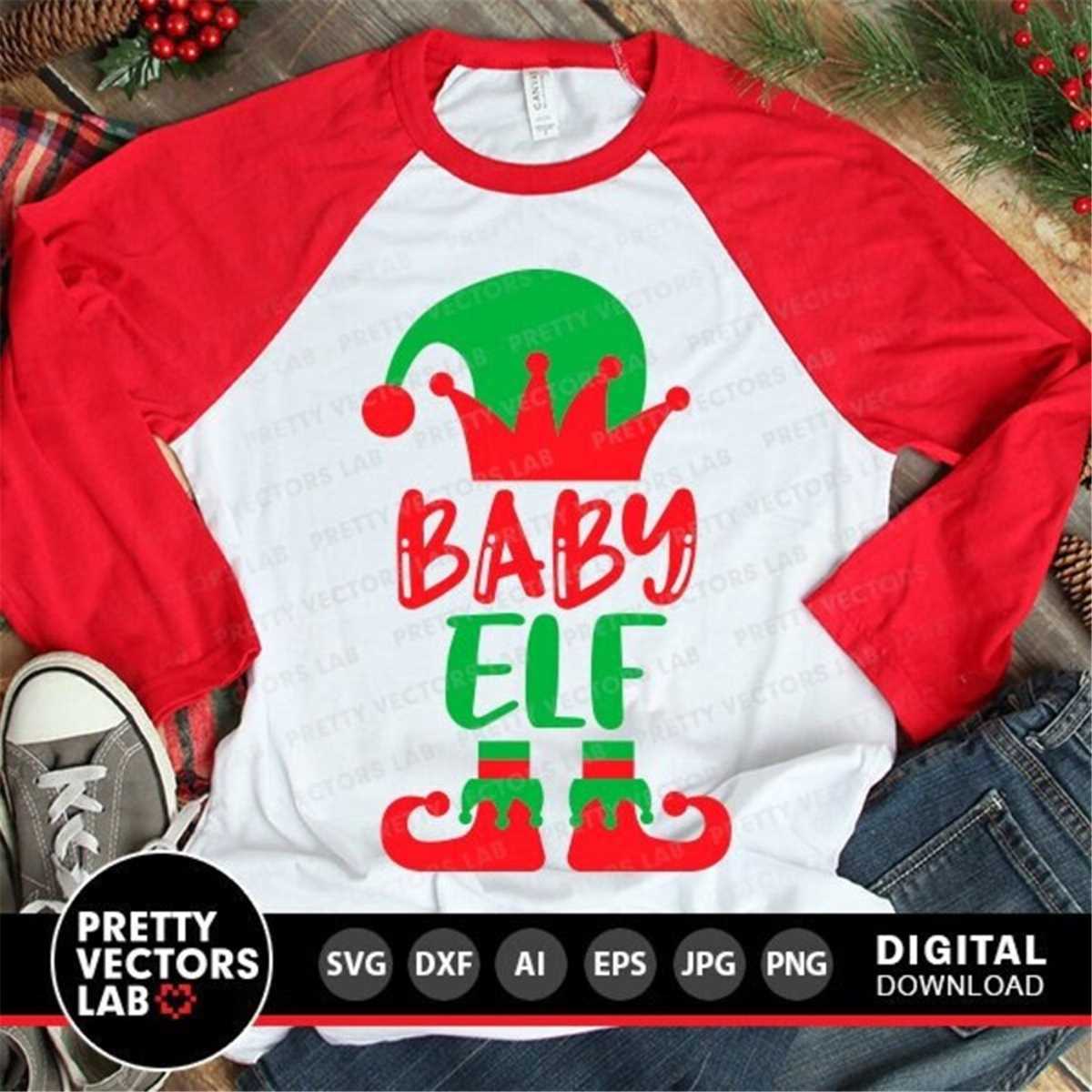Baby Elf Svg, Christmas Svg, Family Elf Svg Dxf Eps Png, Bab | Inspire ...