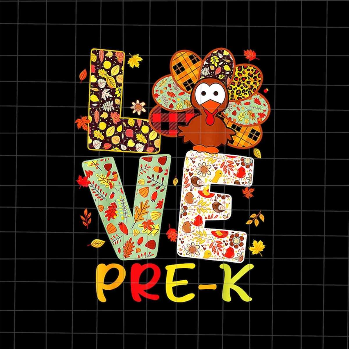 Love Pre-K Thanksgiving Png, Turkey Leopard Thanksgiving Png - Inspire ...