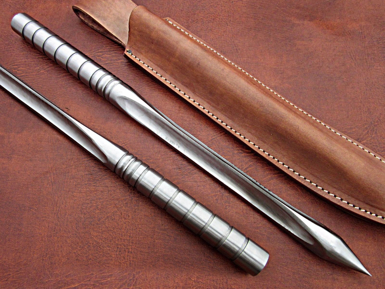 Handmade Damascus Cyclone Tri Dagger Damascus fixed blade kn | Inspire ...