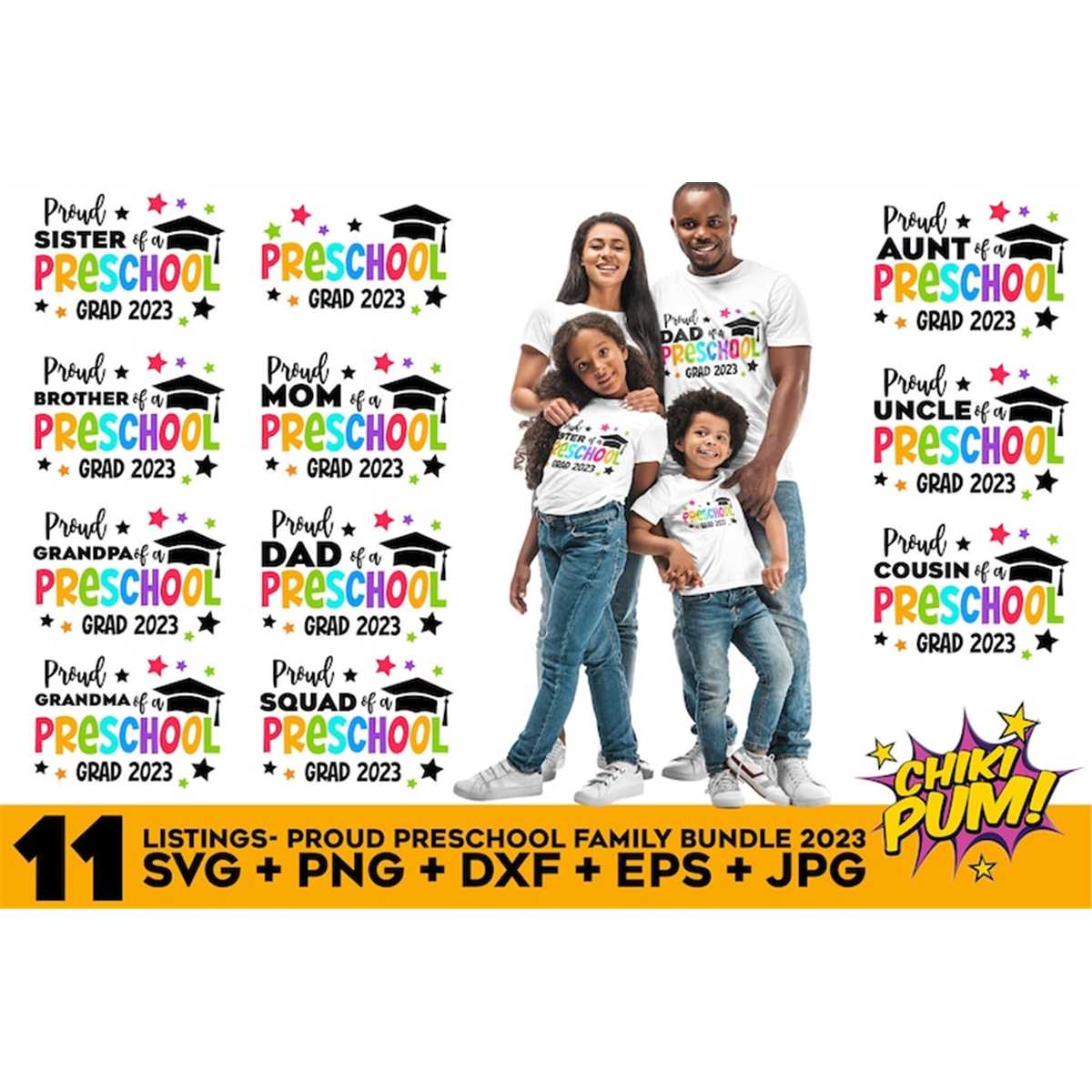 Preschool graduation 2023 SVG, Proud Preschool family bundle | Inspire ...