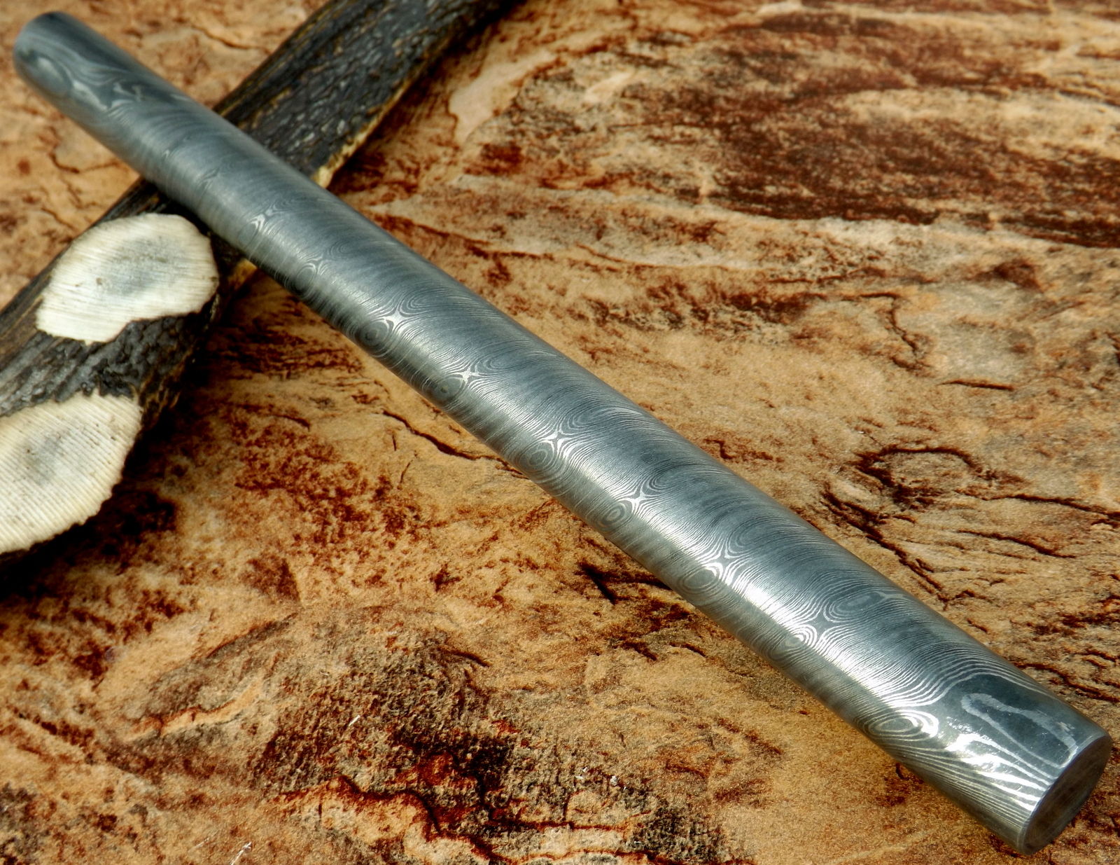Damascus Steel 12" Round Rod Multipurpose twisted pattern so | Inspire ...