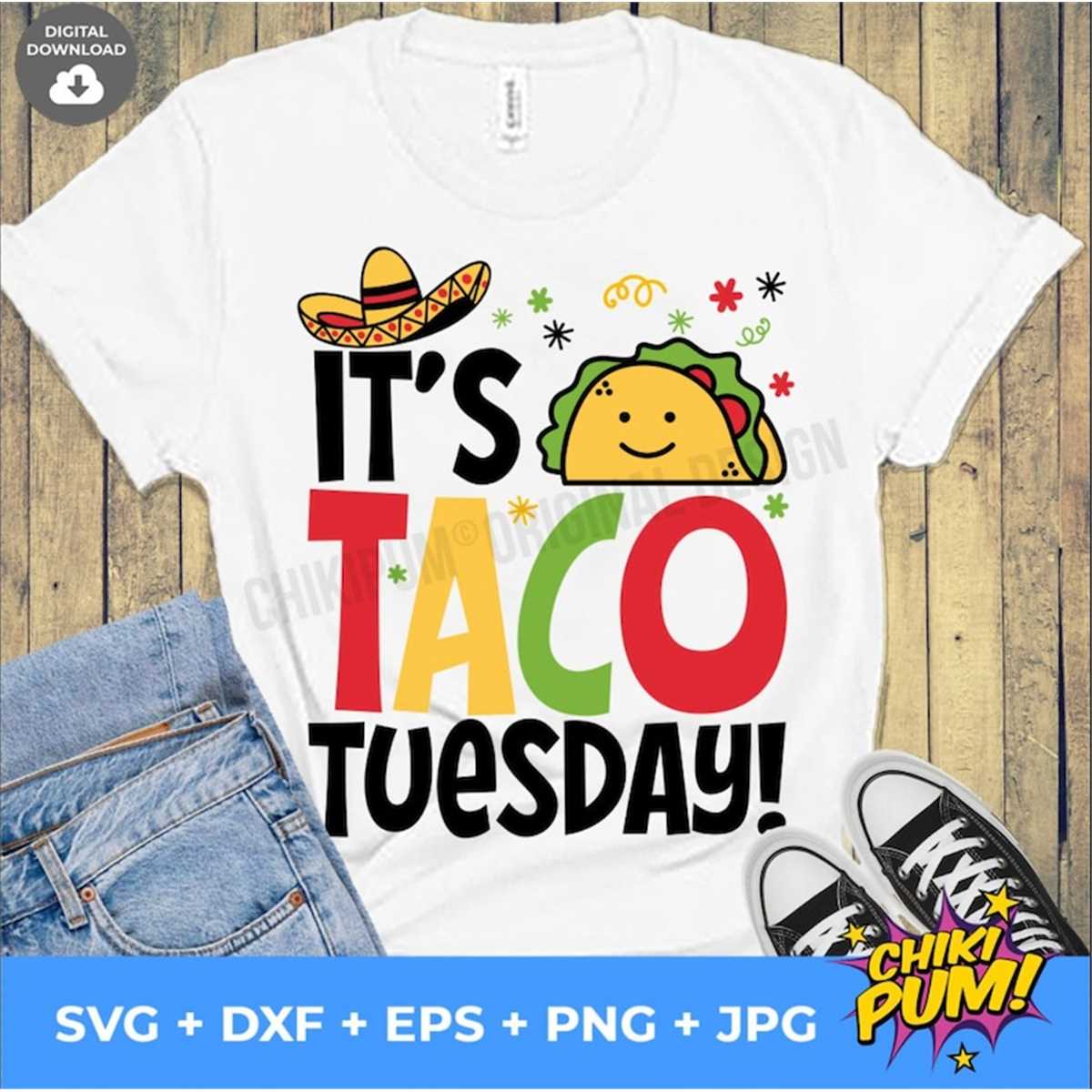 Taco Tuesday SVG, It's Taco Tuesday SVG, Taco quote svg, Tac | Inspire ...