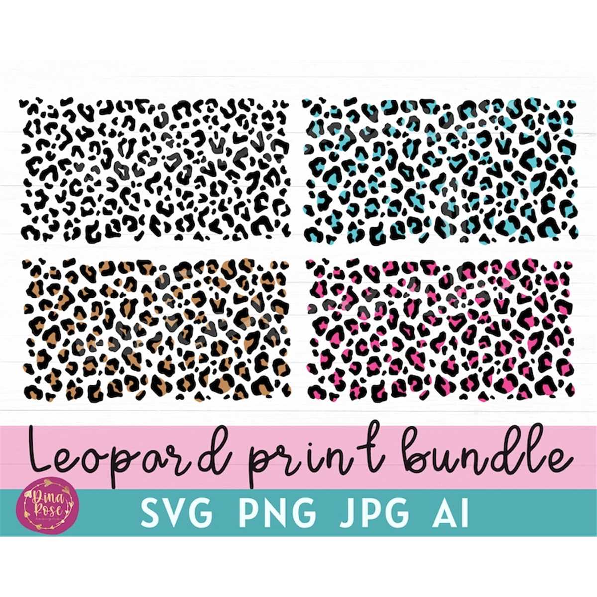 Leopard Print Svg Bundle, Leopard Pattern Svg, Cheetah Print | Inspire ...