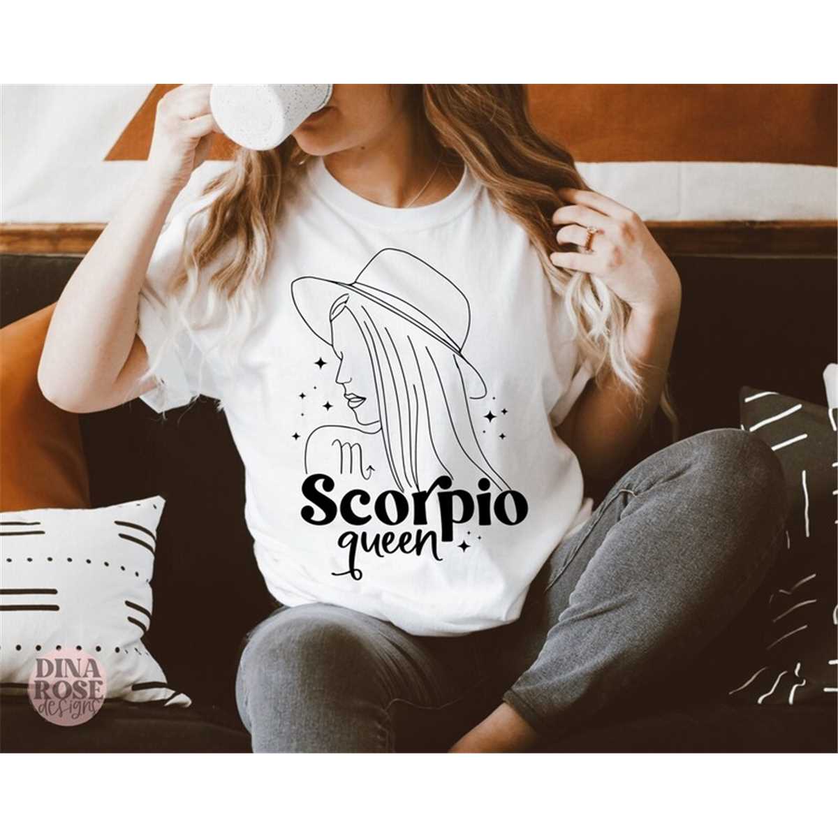 Scorpio Queen Svg, Scorpio Svg, Scorpio Girl Svg, Scorpio Ba | Inspire ...