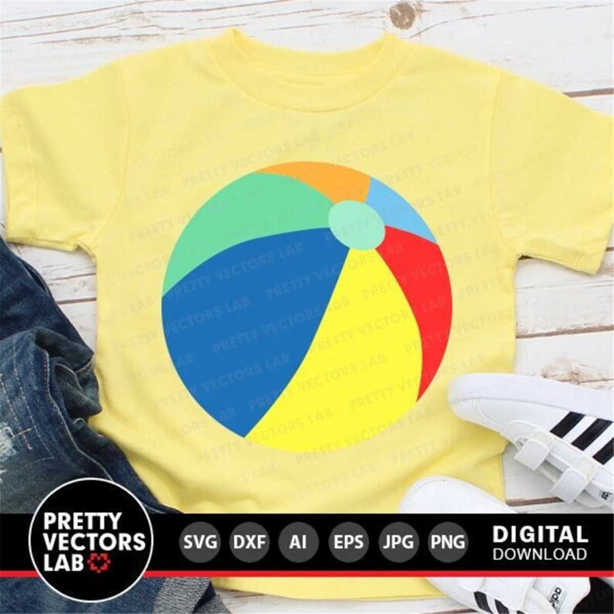 Beach Ball Svg, Summer Cut Filess, Kids Svg, Dxf, Eps, Png, | Inspire Uplift