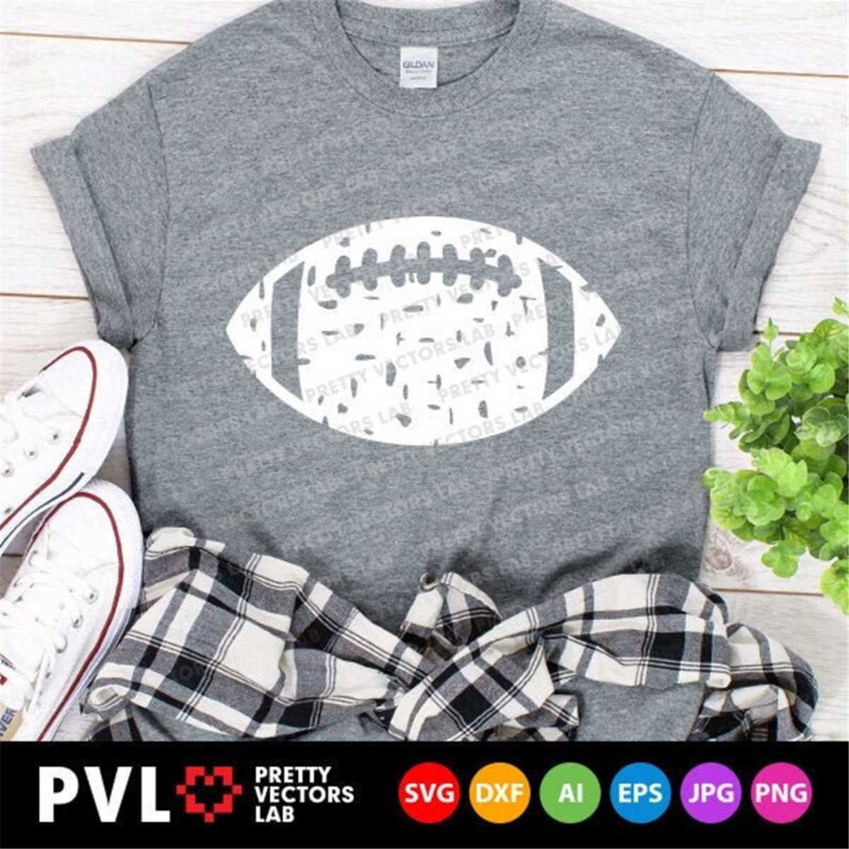 Grunge Football Svg, Distressed Football Svg, Sport Svg Dxf | Inspire ...