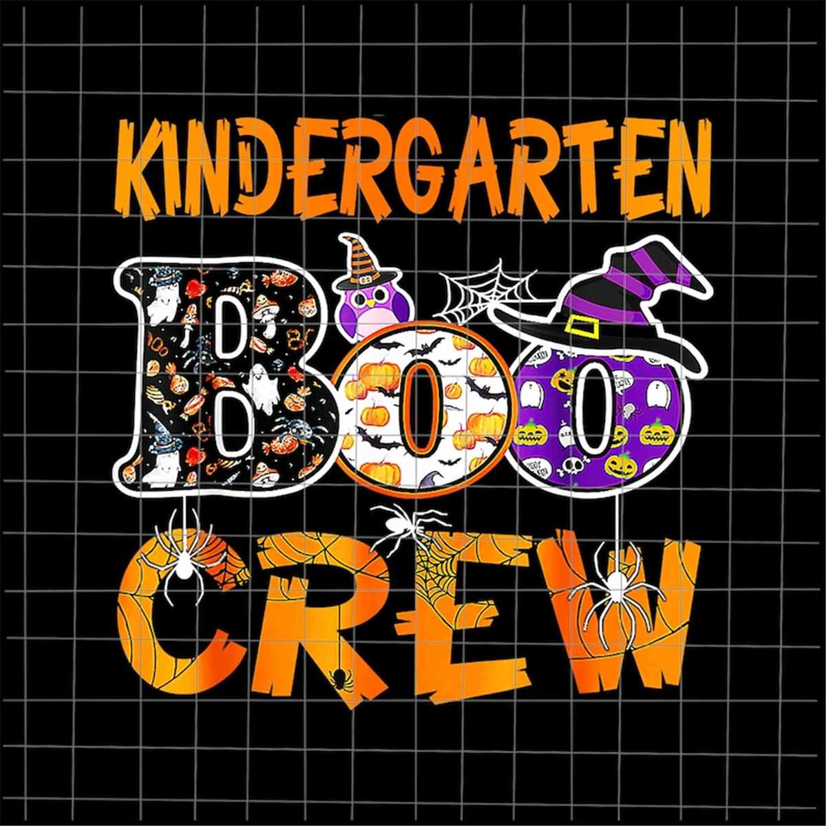 Kindergarten Boo Crew Png, Teacher Student Halloween Png, Ki | Inspire ...