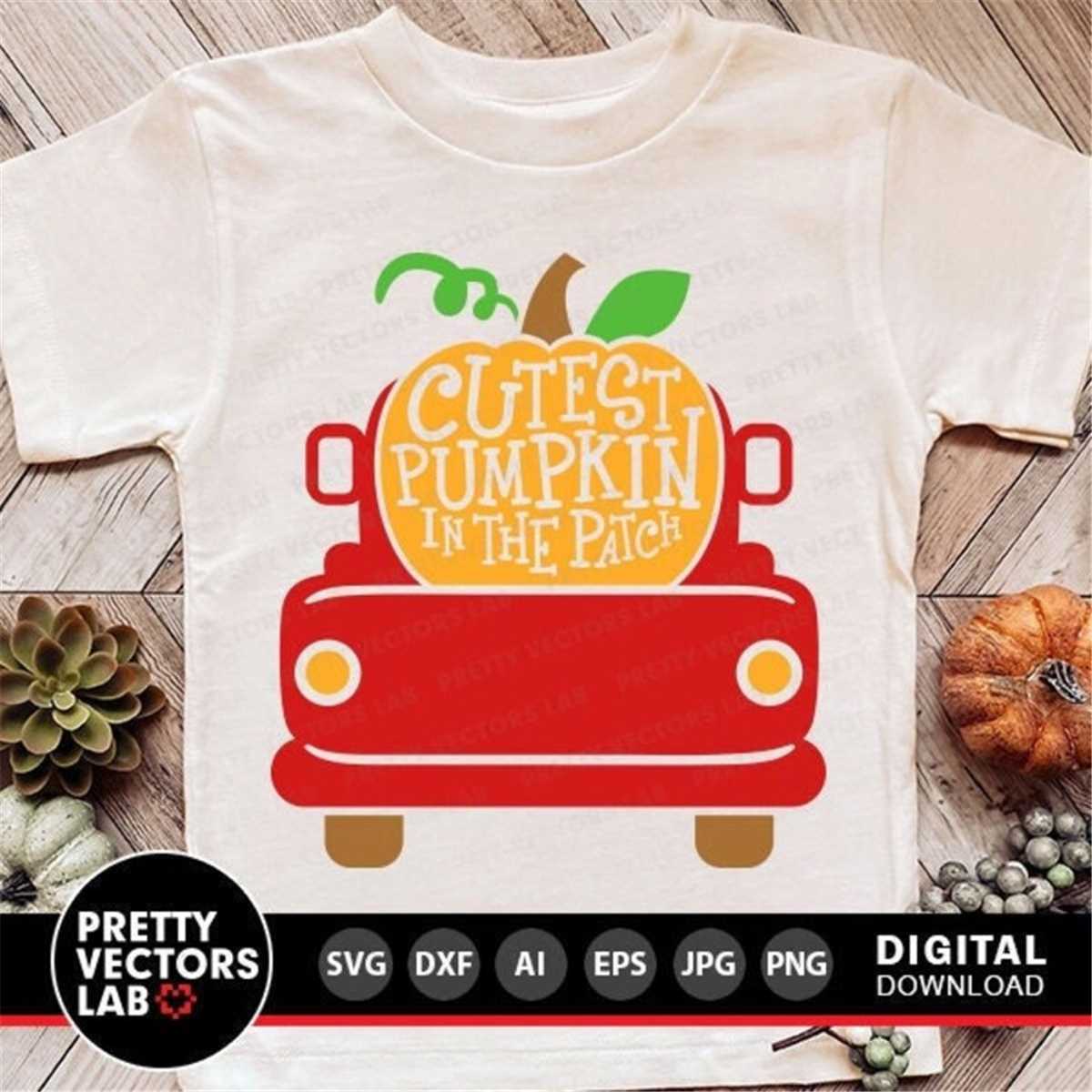 Pumpkin Truck Svg, Old Truck Back Svg, Fall Cut Files, Monog | Inspire ...