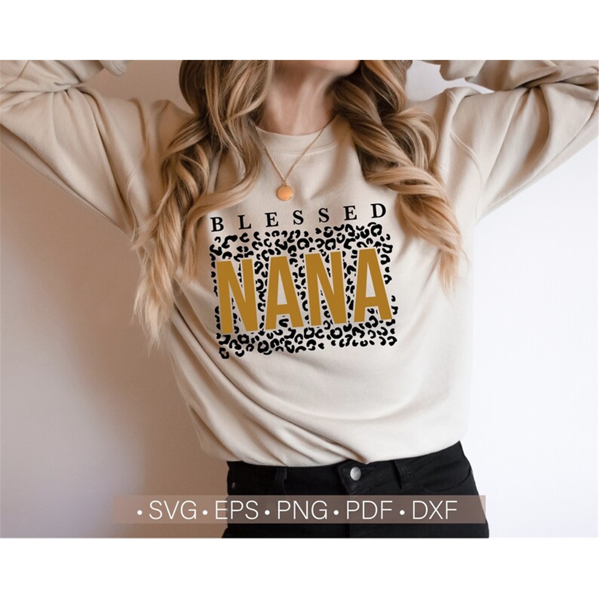 Blessed Nana Svg, Leopard Nana Svg, Nana Svg Shirt Design, B | Inspire Uplift