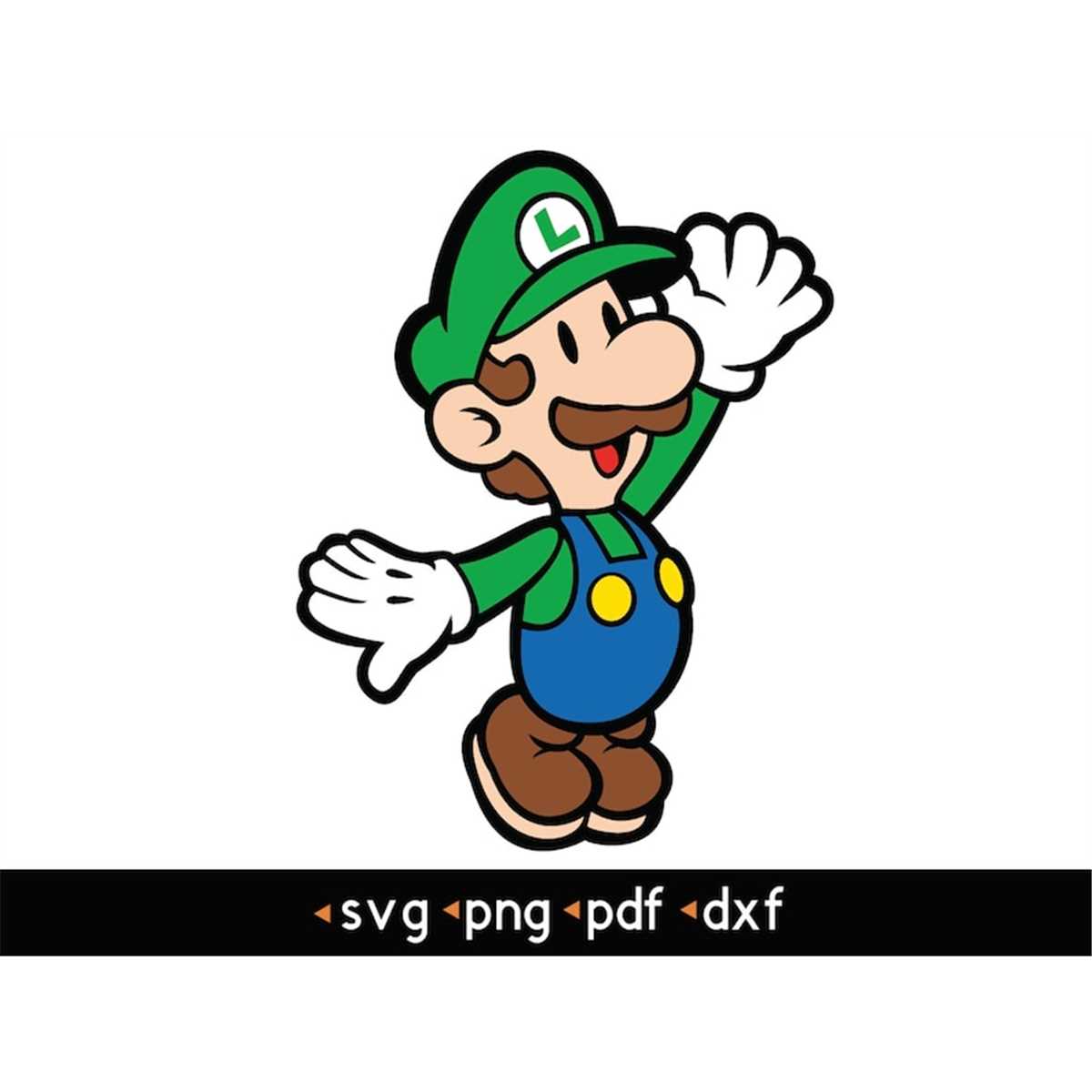 Paper Luigi- 2 svg, png, pdf, dxf | Inspire Uplift